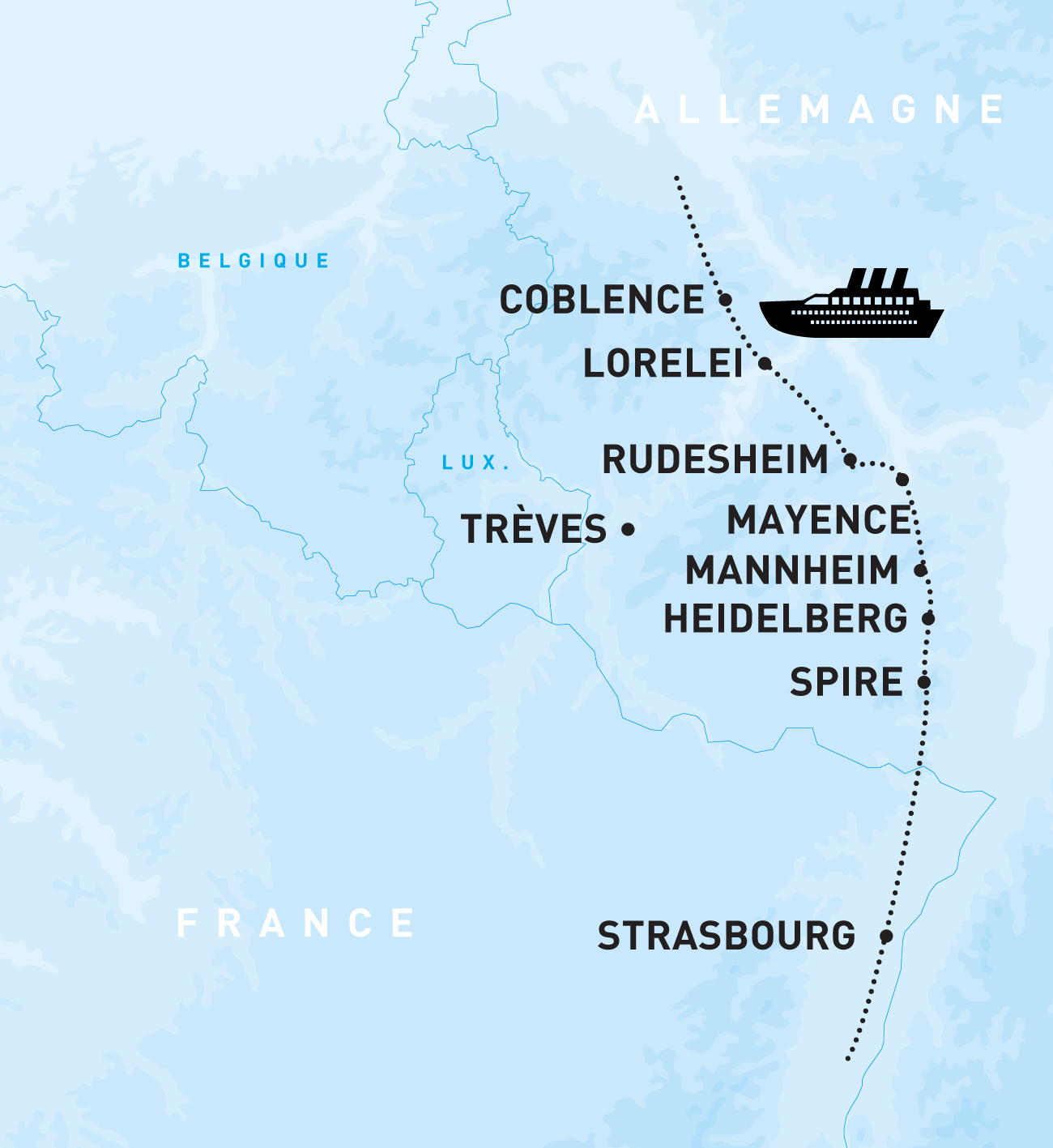 Croisiere ALLEMAGNE : Croisière sur le Rhin Romantique, Mayence ...