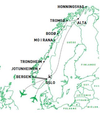 circuits NORVEGE : Fjords et Cap Nord de Voyages Internationaux
