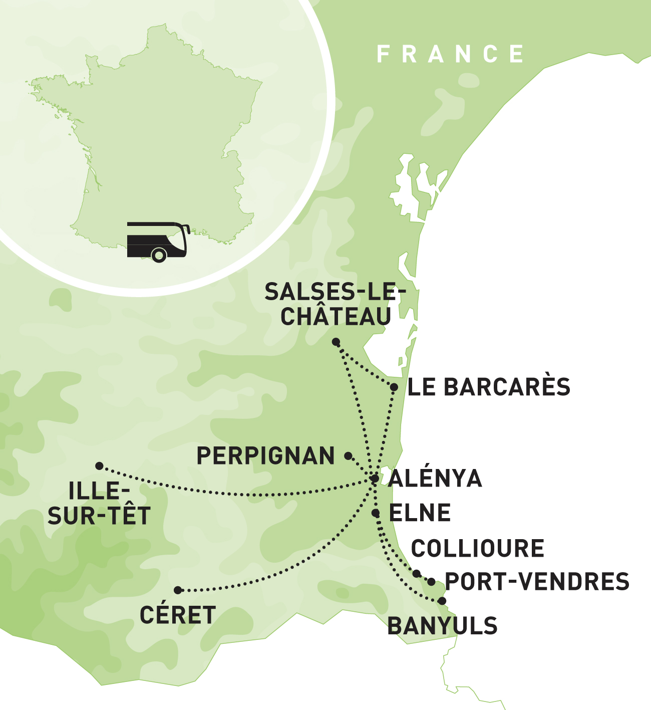 circuits FRANCE : Côte Languedocienne, Région Grand-Ouest & Paris de ...
